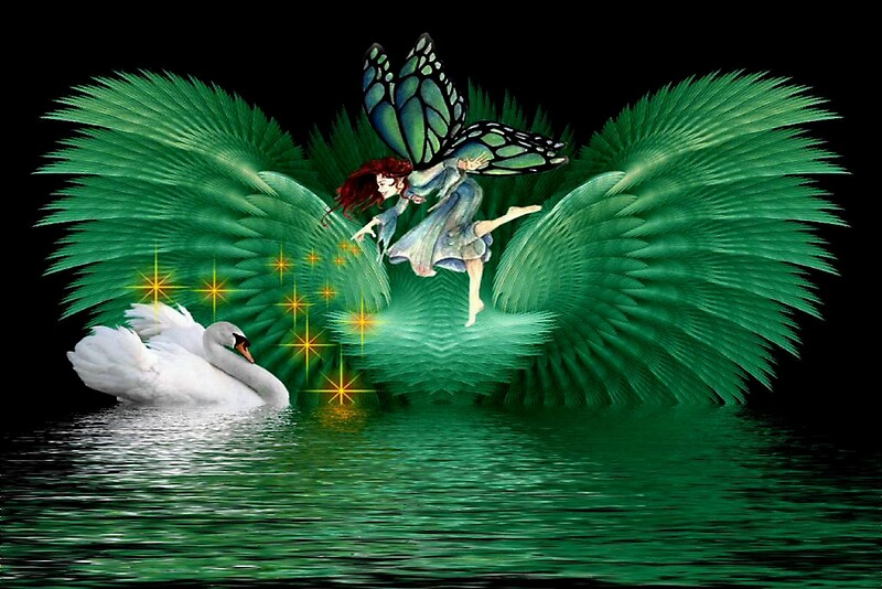 "Swan Fairy" by Thelma1 | Redbubble