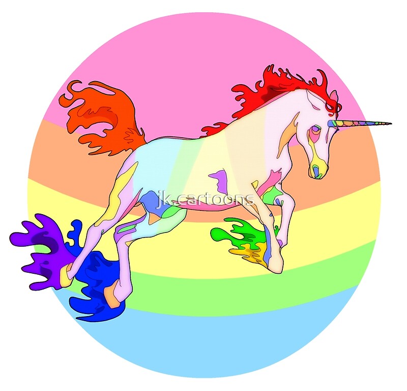 "Flying Rainbow Unicorn " by Jae-Zander Kitinoja | Redbubble