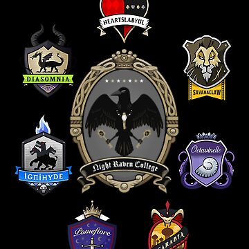 "Night Raven College Dorms (Twisted Wonderland)" Essential T-Shirt for ...