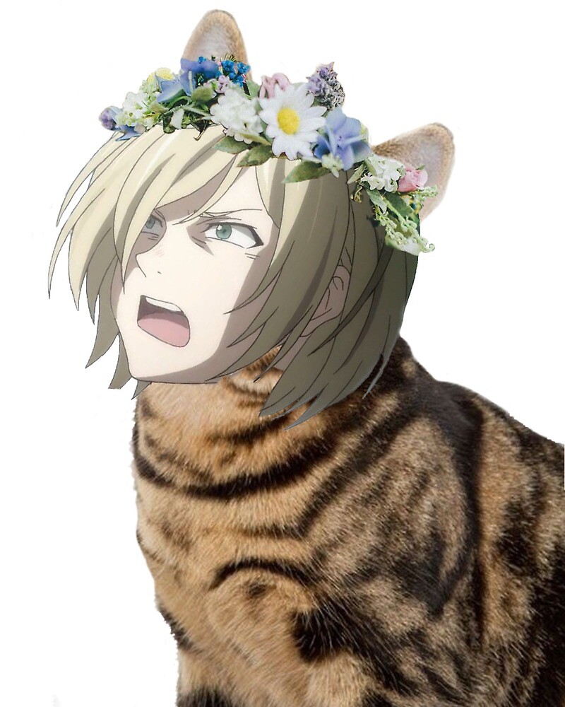 "Yuri Plisetsky Cat Edit" by WickedFujoshi | Redbubble