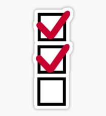 Check Mark: Stickers | Redbubble