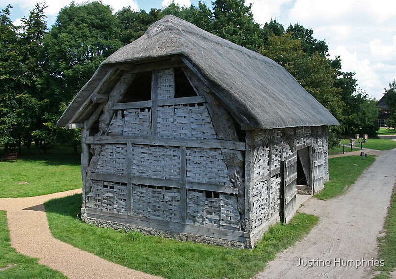 "Cruck-frame barn - 16th Century" by Justine Humphries | Redbubble