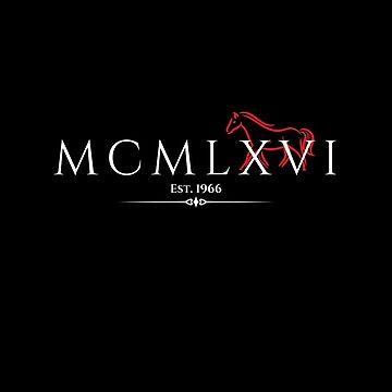 "MCMLXVI Est. 1966 Horse Chinese Zodiac " Sticker for Sale by ...