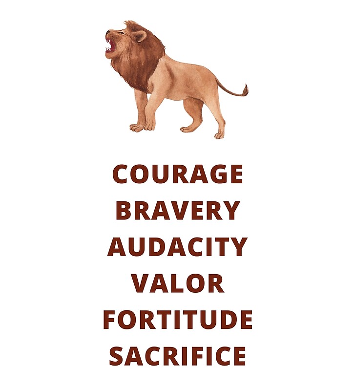"Courage (Stoic Virtue #1)" by EverydayStoic | Redbubble