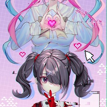 "Kangel And Ame - Needy Streamer Overload" Sticker for Sale by ...