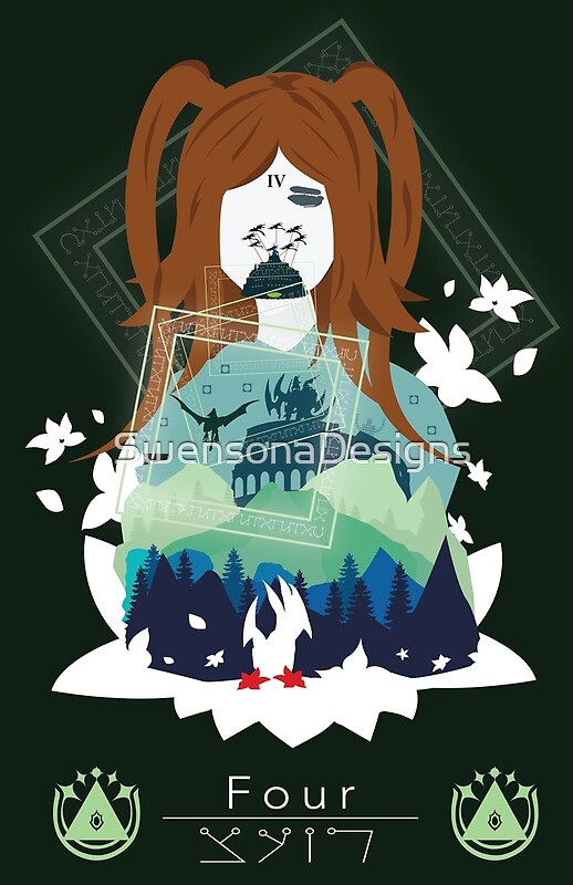 "Lady Four Negative Space" by SwensonaDesigns | Redbubble