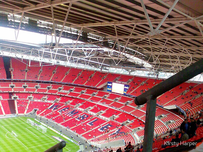 "Inside Wembley Stadium" by Kirsty Harper | Redbubble