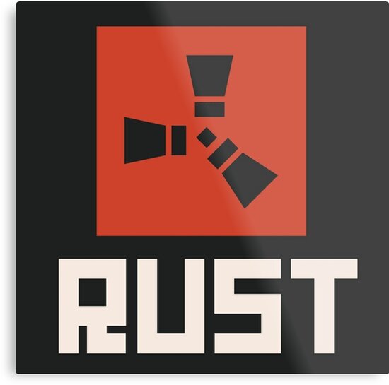"Rust Logo Art" Metal Print by ComradeGHOST | Redbubble