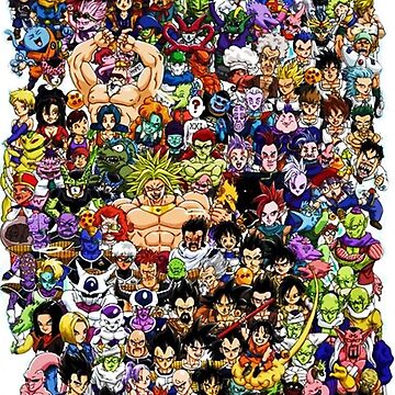 "All DBZ characters" Photographic Print for Sale by geekpixel | Redbubble
