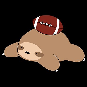 "Sloth and Football" Sticker for Sale by SaradaBoru | Redbubble