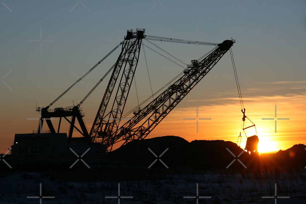 "Strip Mine Dragline" by Angela E.L. Clements | Redbubble