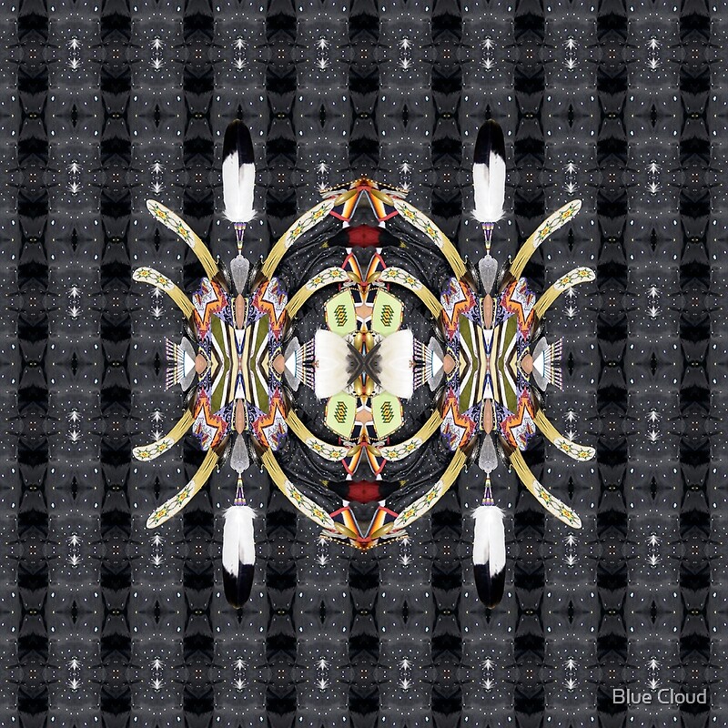 "Native American Intertribal Feather Design" by Blue Cloud | Redbubble