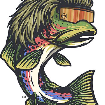 "Trout Mullet" Sticker for Sale by DeerMulletShop | Redbubble