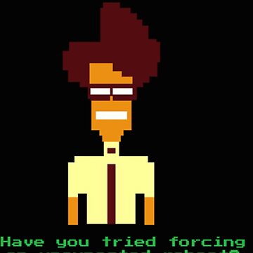 "8-Bit Maurice Moss. " Sticker for Sale by MuwatiUK | Redbubble