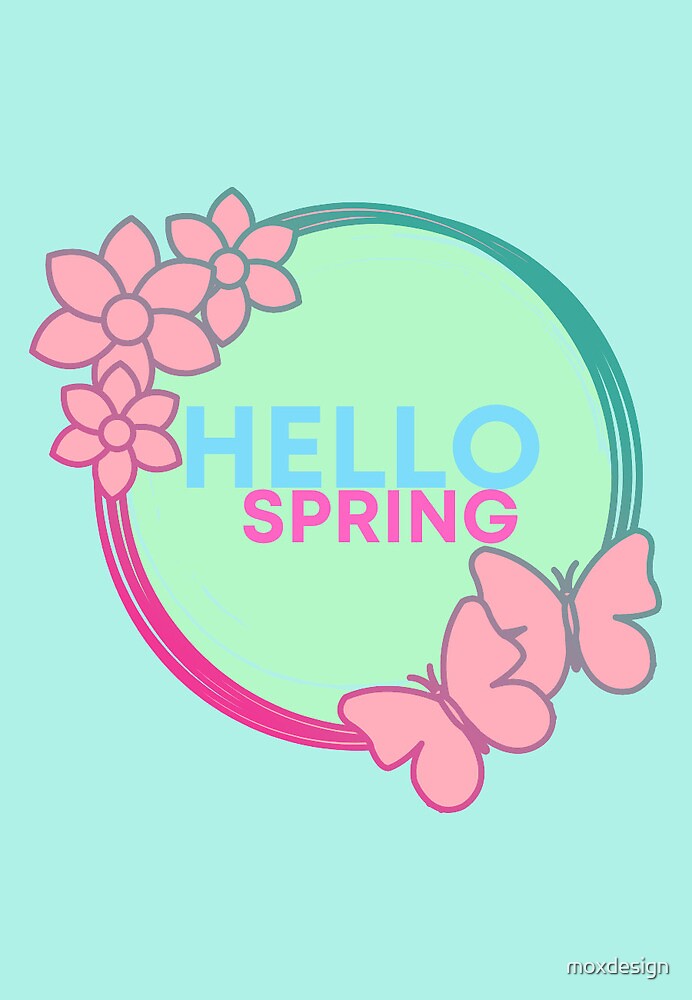 "Hello Pink Spring." by moxdesign | Redbubble