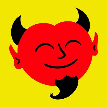 "Happy Devil / Happy Satan Emoji" Greeting Card for Sale by hard-wear ...