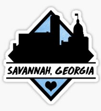 Savannah Georgia Stickers | Redbubble