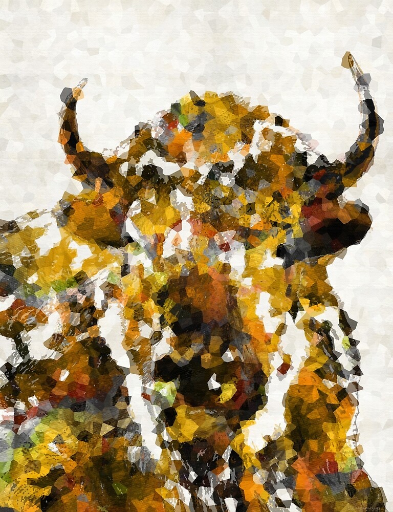 "Abstract Buffalo Art 1 by Sharon Cummings" by Sharon Cummings | Redbubble