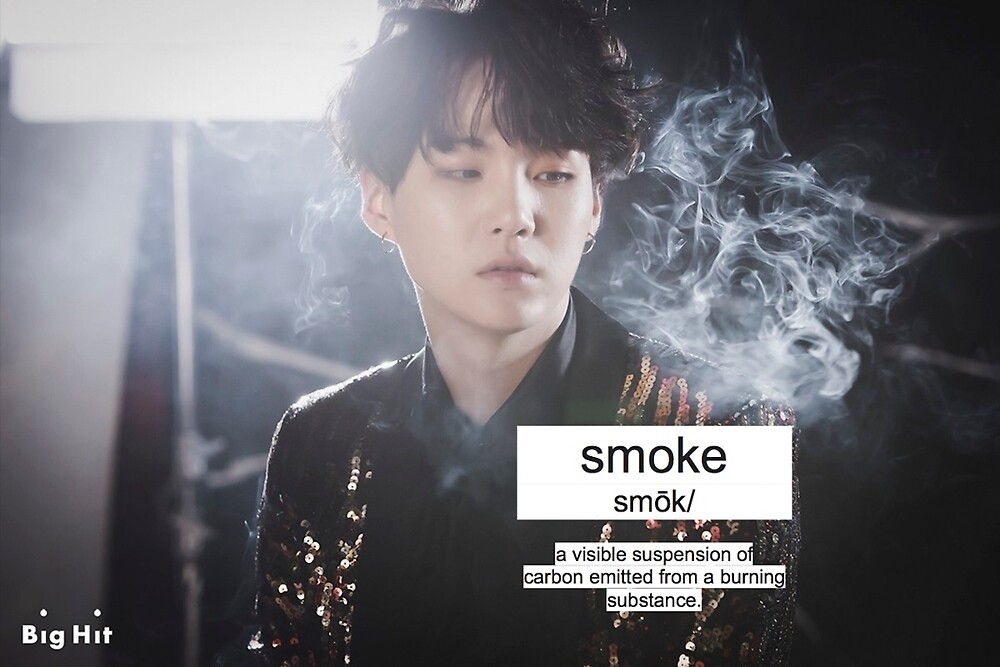 "Suga // Smoke" by Minkaela | Redbubble