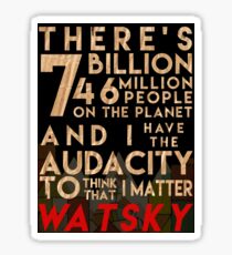 Watsky: Stickers | Redbubble