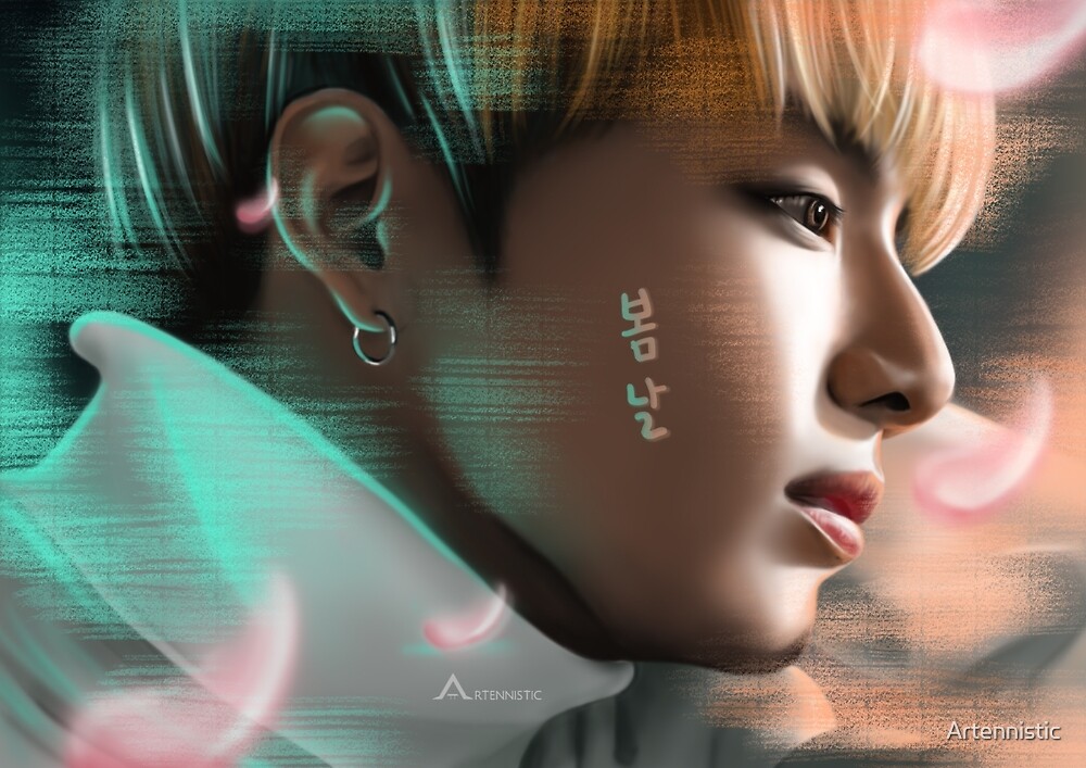 "JUNGKOOK | Spring Day FANART" by Artennistic | Redbubble