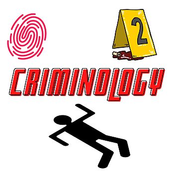 "Criminology Student" Sticker for Sale by LankySimmons | Redbubble