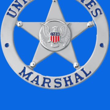 "US UNITED STATES MARSHAL BADGE USMS Classic T-Shirt" Sticker for Sale ...