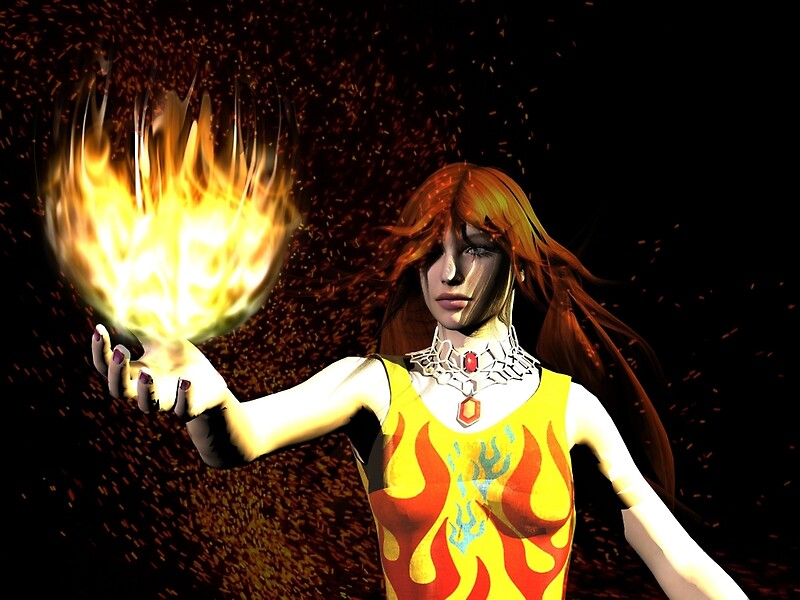 "The Fire Mage - Pyromancer" by sciencenotes | Redbubble
