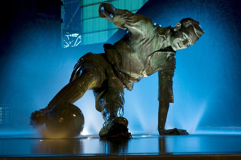 "Sir Tom Finney Splash Statue" by davidrhscott | Redbubble