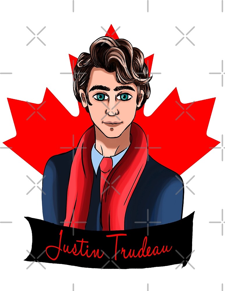 "Fanart Justin Trudeau" by Bernilustra Art | Redbubble