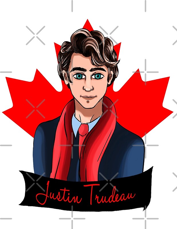 "Fanart Justin Trudeau" by Bernilustra Art | Redbubble