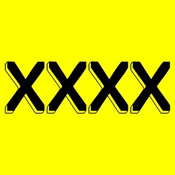 "Xxxx" Sticker for Sale by john-ess | Redbubble