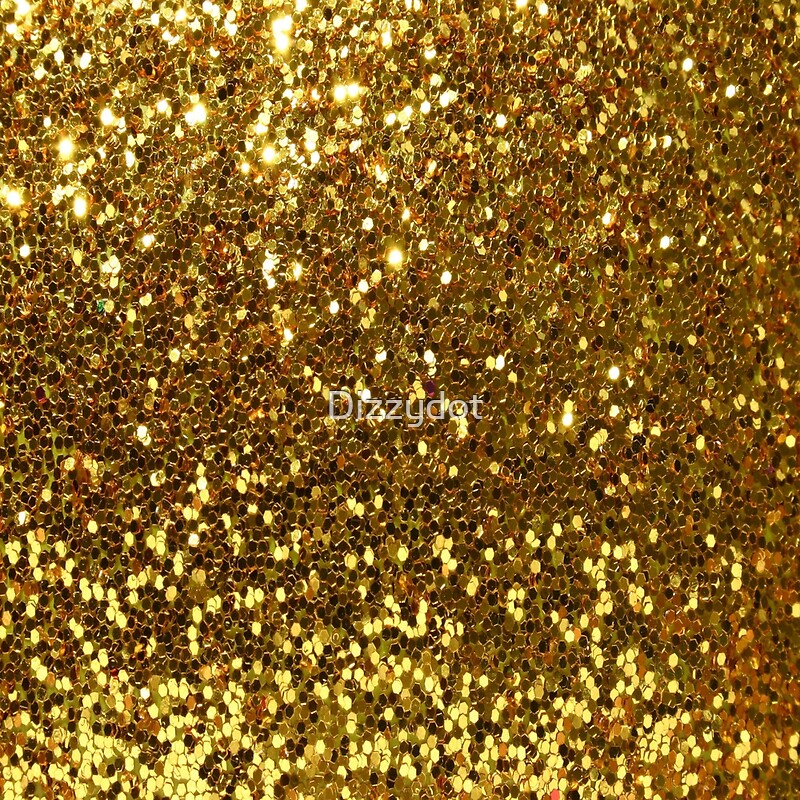 "Gold Glitter" by Dizzydot | Redbubble
