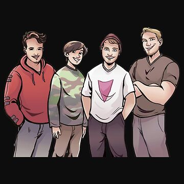 "The Boys Joshdub, Ree Kid, Mully And Your Narrator " Sticker for Sale ...