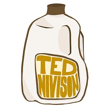 "Ted Nivison Milkman" Sticker for Sale by Ticklebottom | Redbubble