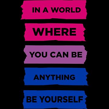 "Bisexual bi Yourself" Sticker for Sale by Pridish | Redbubble