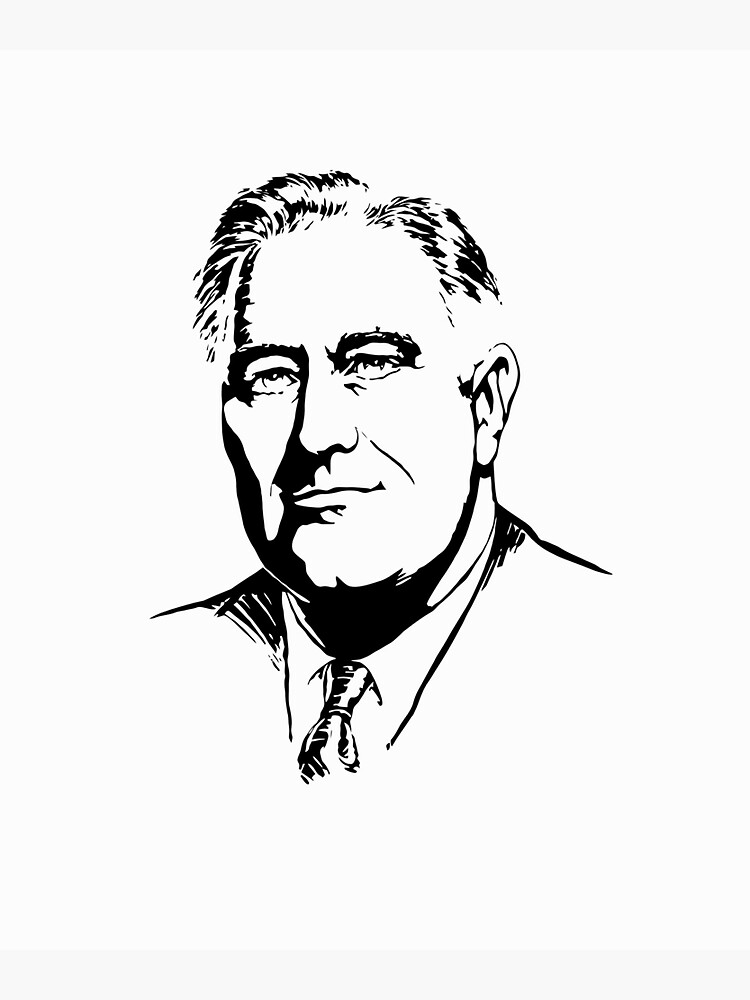 "President Franklin Roosevelt Graphic" Sticker by warishellstore ...