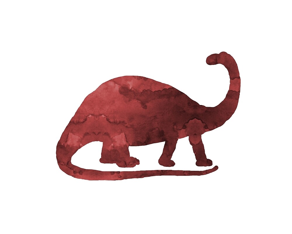 "Dinosaur Art - Brontosaurus" by BittenByErmines | Redbubble