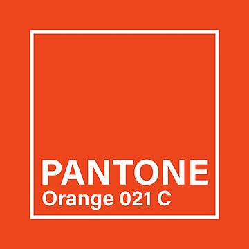 "PANTONE Orange 021 C" Sticker for Sale by princessmi-com | Redbubble