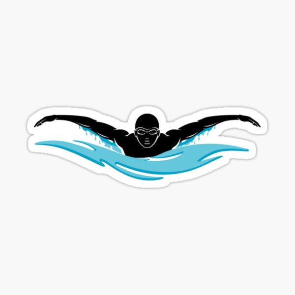 Swimming Stickers | Redbubble