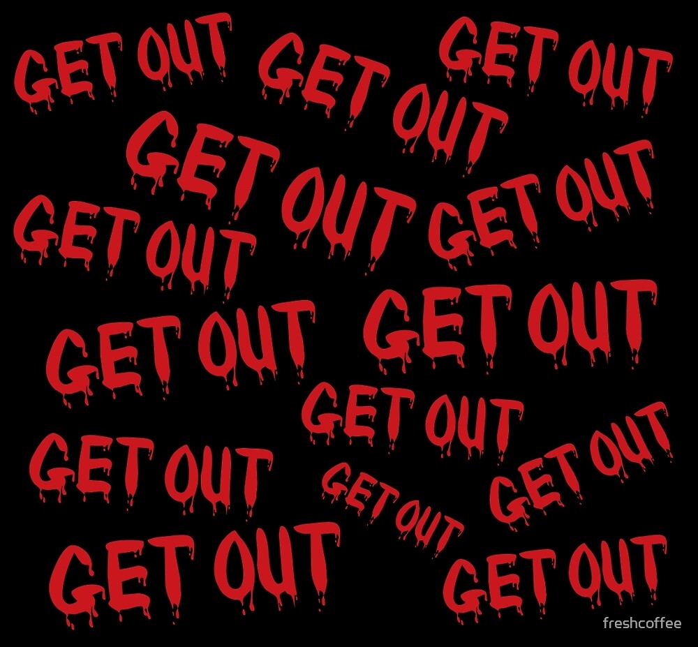 "Get Out Horror House" by freshcoffee | Redbubble