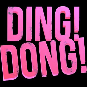 "Ding! Dong! " Sticker for Sale by PrettyCreepss | Redbubble
