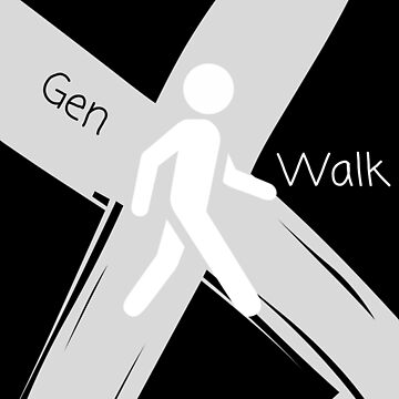 "Walk It Off" Sticker for Sale by GenXJono | Redbubble