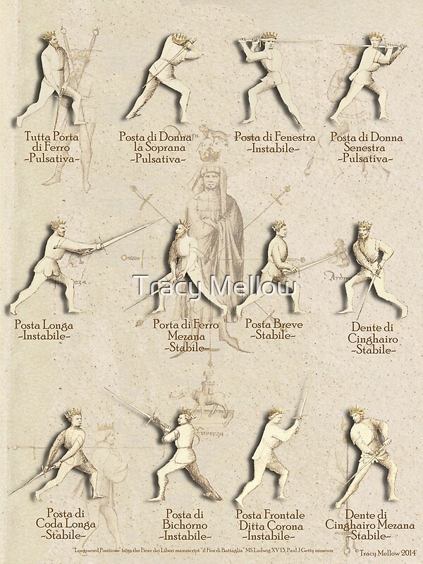 "Longsword Positions - Fiore dei Liberi "Getty"" by Tracy Mellow ...