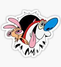 Ren and Stimpy Stickers | Redbubble