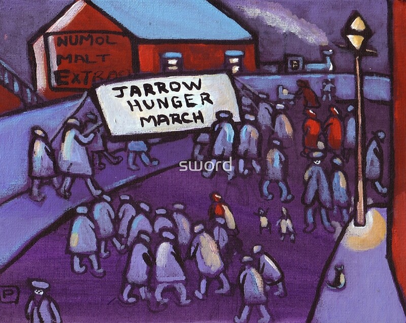 "Jarrow hunger march (from my original acrylic painting )" by sword ...