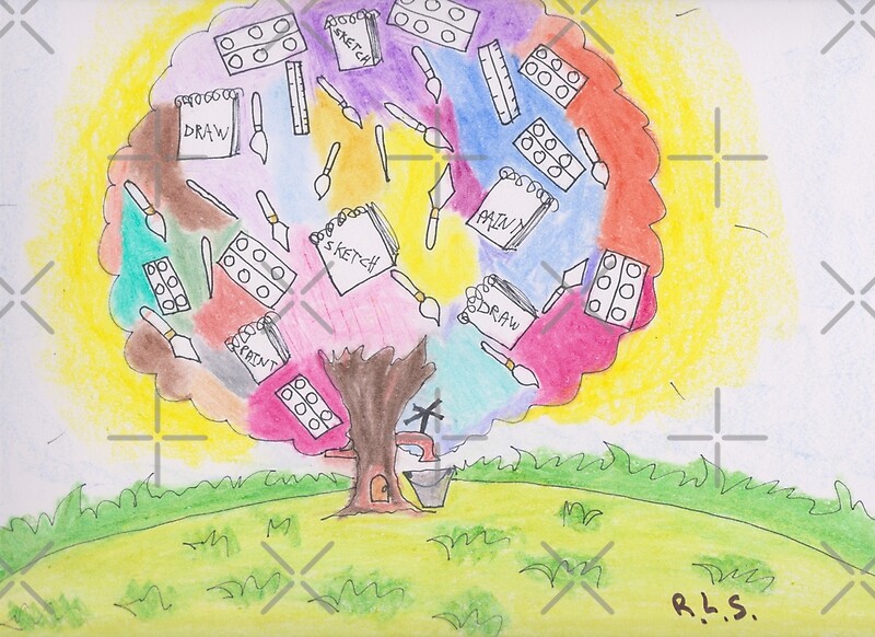 "Creativity Tree" by ArtistRebeccaLS | Redbubble