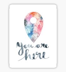 You Are Here: Stickers | Redbubble