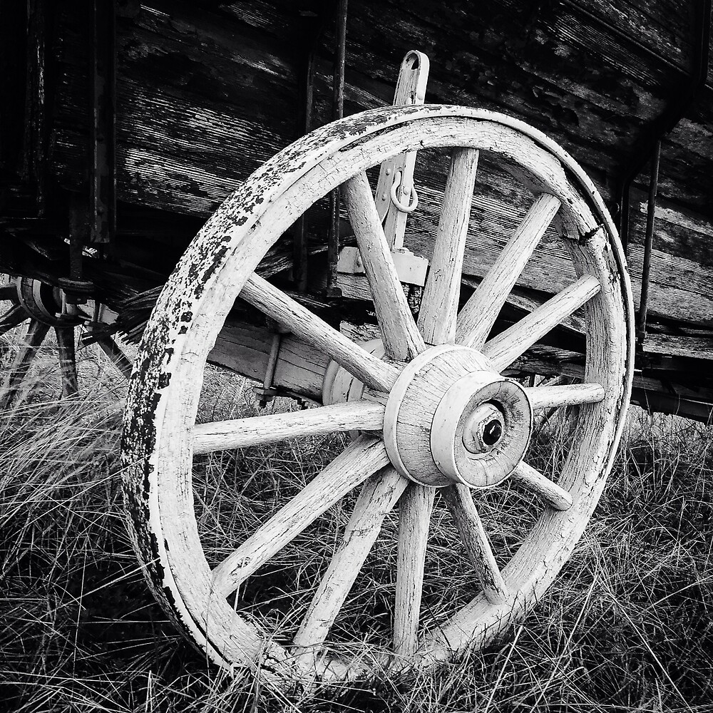 "Country Wagon Wheel " by Jacqueline Cooper | Redbubble