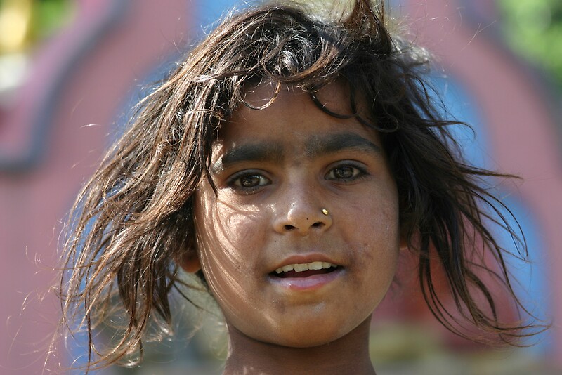 "Outcast girl in Kathmandu, Nepal" by Nicolai Bangsgaard | Redbubble